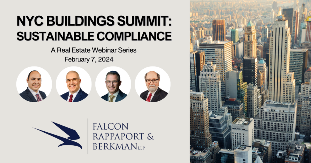 NYC Buildings Summit: Sustainable Compliance - Falcon Rappaport ...
